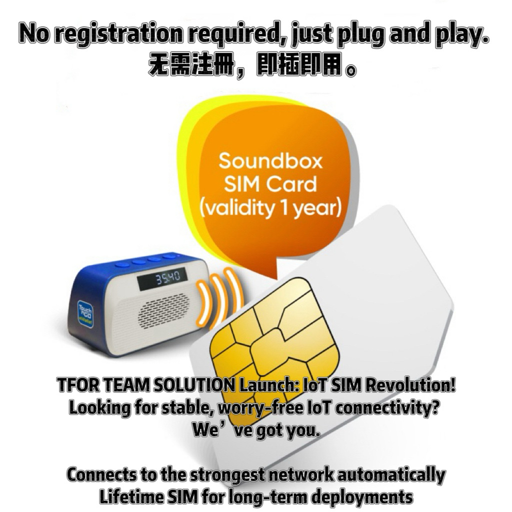 1 Year validity Soundbox Data SimCard (No registration required, just ...