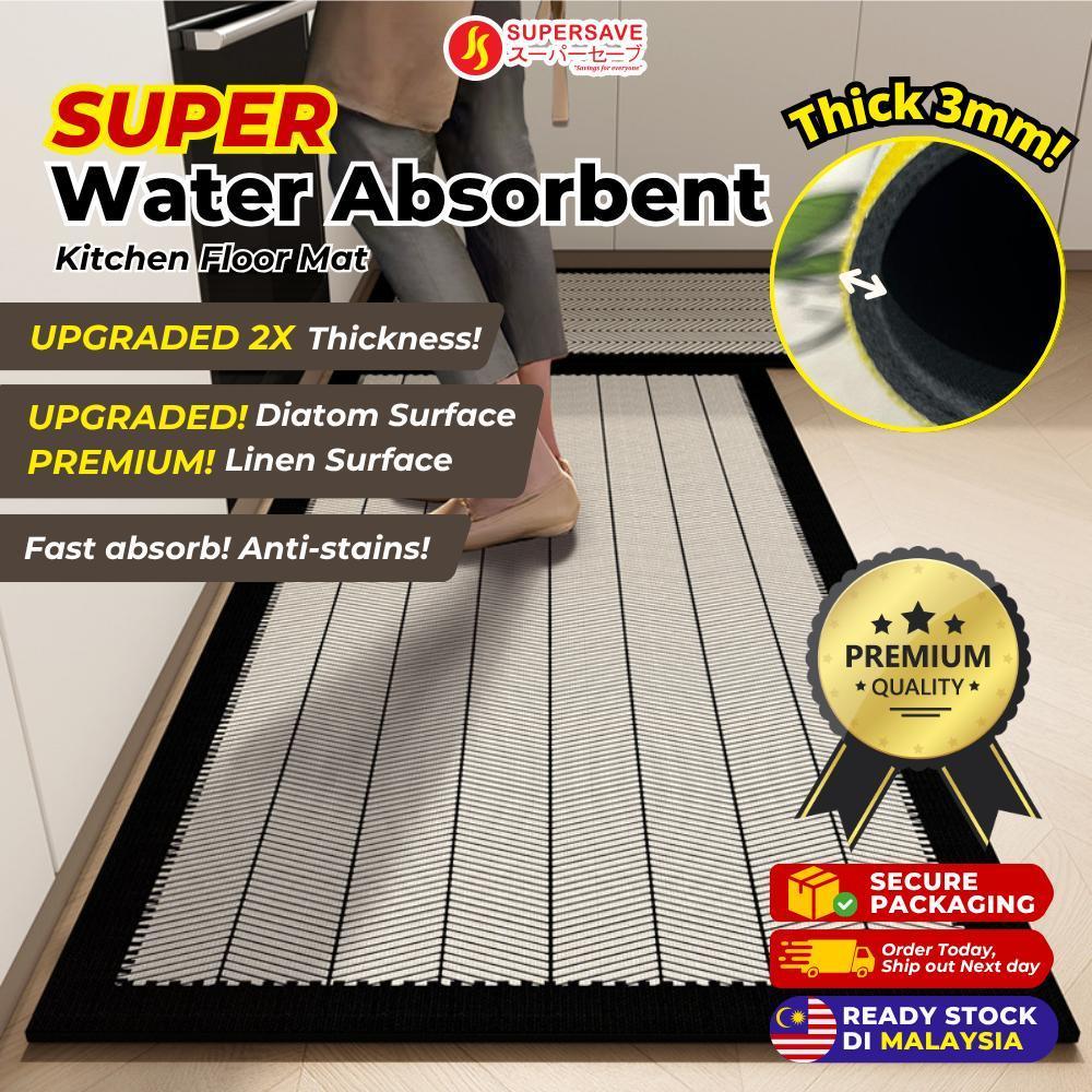 SUPERSAVE Kitchen Floor Mat Anti Slip Alas Kaki Dapur Panjang Karpet ...