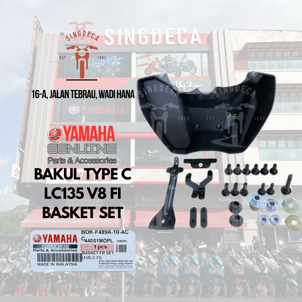 100% ORIGINAL 】 BAKUL TYPE C USB BDK-F489A-10-ACC MOTOR YAMAHA LC 135 ...