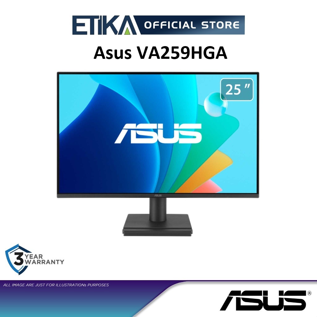 Asus VA259HGA 24.5" IPS 120Hz Monitor | FHD VESA SPK Adaptive-Sync VGA ...