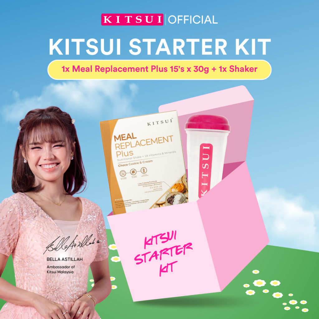 KITSUI [Starter Kit] 1x Meal Replacement Plus KMRP 15's x 30g + 1x ...