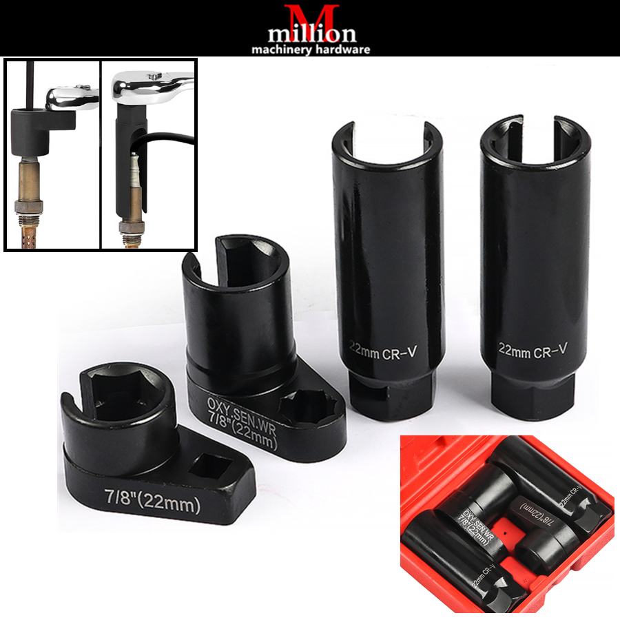 4pcs Oxygen Sensor Socket Wrench Thread Chaser Tool Kit Socket Removal ...
