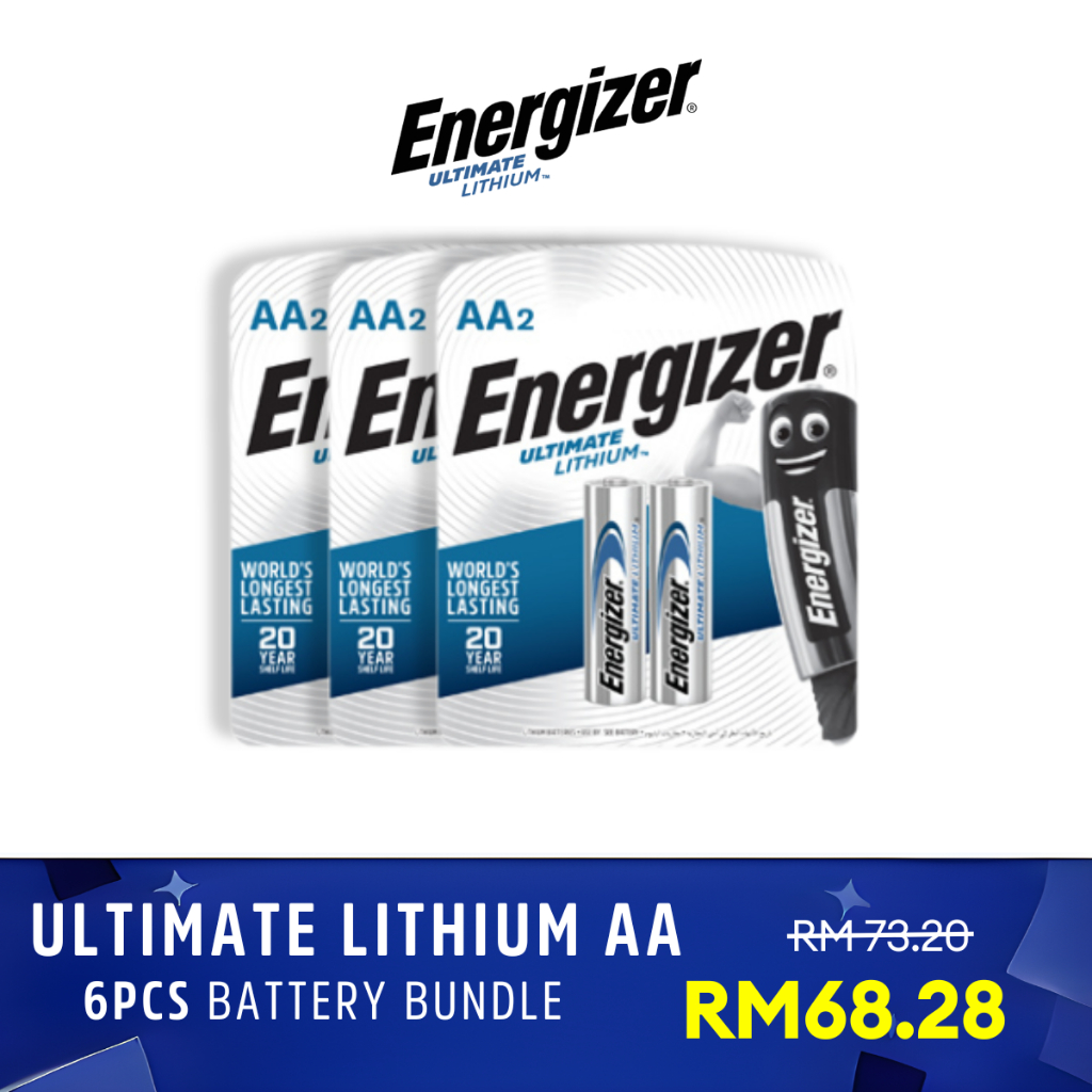 ENERGIZER® ULTIMATE LITHIUM™ AA / AAA Battery - Battery Bundles Pack [3 ...