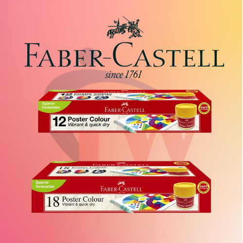 Faber-Castell Poster Color 12 / 18 Color | Shopee Malaysia