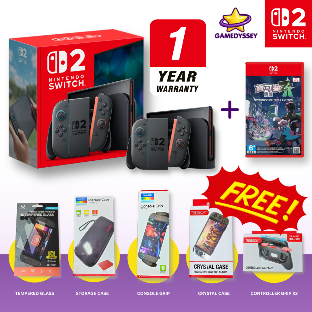 [NEW] Nintendo Switch 2 Console Multilanguage (Free Box + Double Bubble ...