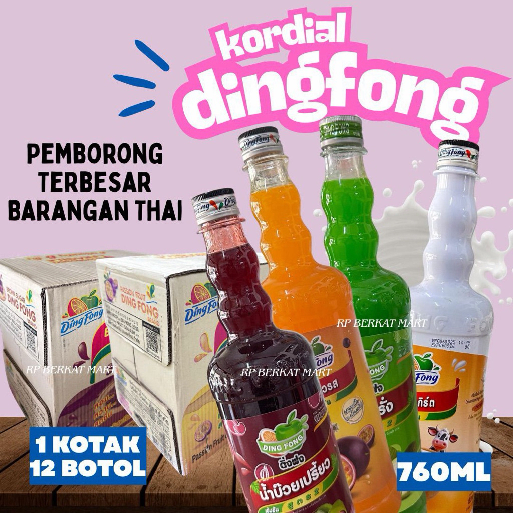KORDIAL DING FONG 1 KOTAK ADA 12 BOTOL | Shopee Malaysia