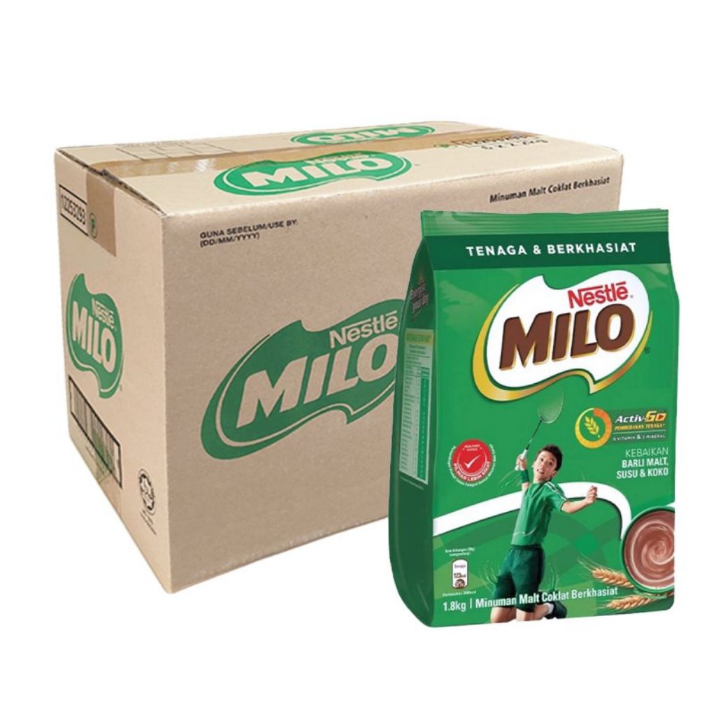 NESTLE MILO ACTIV-GO HCL2.0 1.8KG (HALAL) | Shopee Malaysia