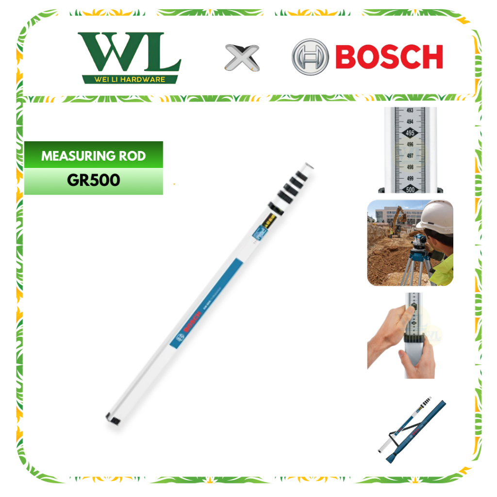 BOSCH GR500 Professional Measuring Rod Leveling Gauge For GOL32D ...