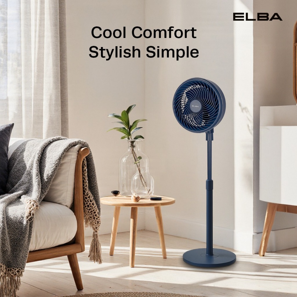 ISONIC Turbo Fan 10" ISF-CF10B / Homelux 8" 12" Stand Fan Powerful 2 In ...