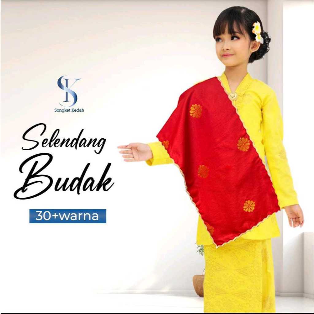 selendang budak classis shawl cotton 100% budak songket tenun cotton ...