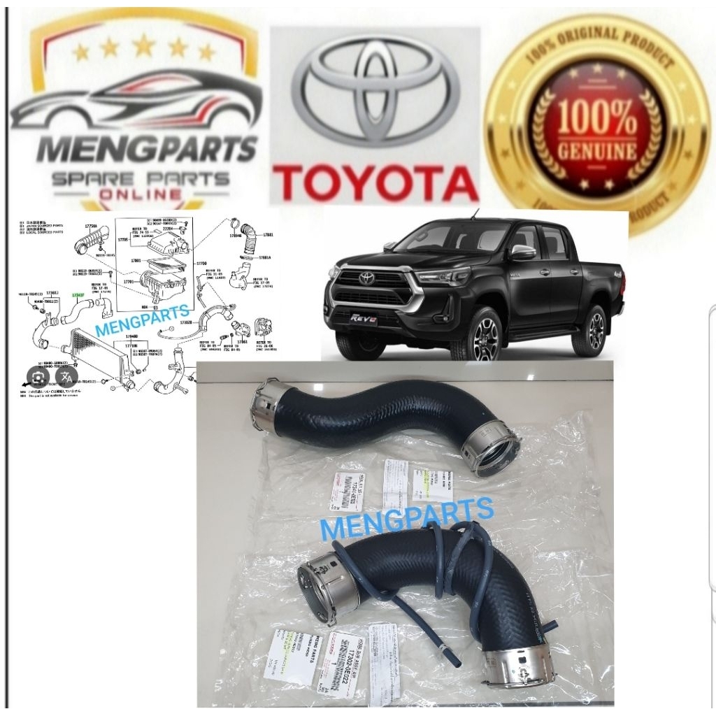 ORIGINAL TOYOTA HILUX REVO GUN125 GUN126 FORTUNER GUN155 GUN156 2016Y ...