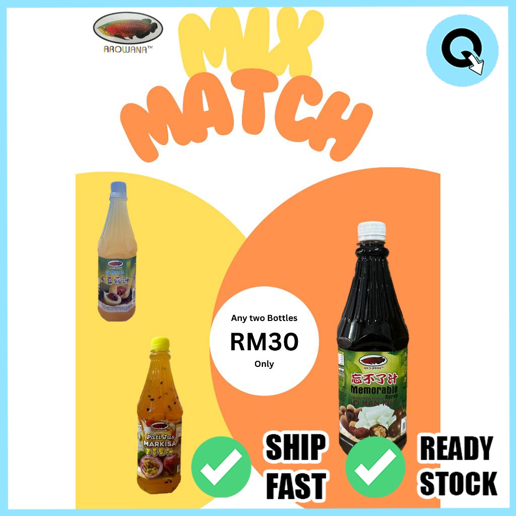 QFL White Nutmeg 2pcs Combo Arowana Jus Minuman Pelbagai Perisa 1000ml ...