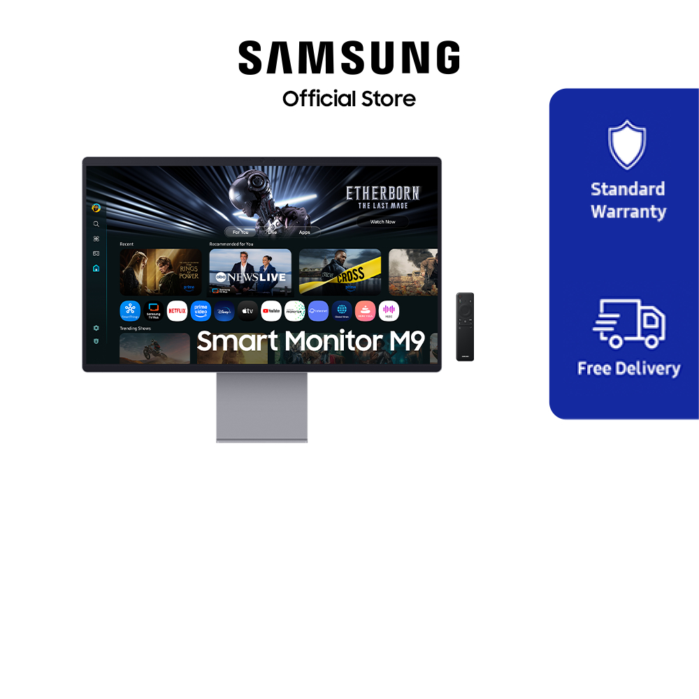 Samsung 32" Smart Monitor M9 M90SF 4K OLED Samsung Vision AI ...