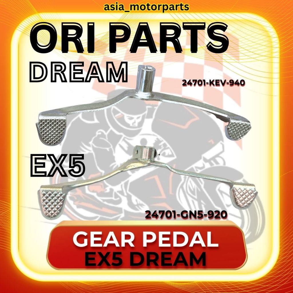 EX5 Dream Gear Lever Pijak Gear Batang Gear Pedal Wave100 24701-KEV-940 ...