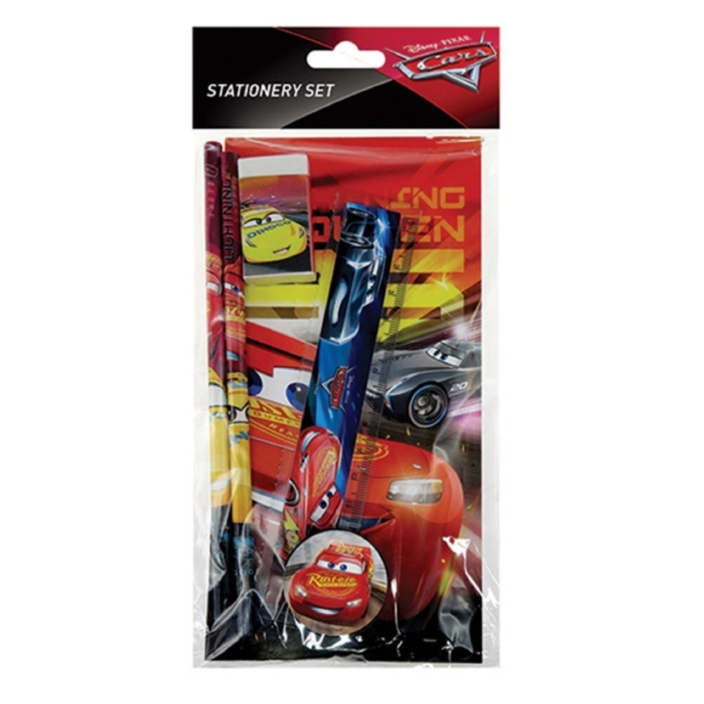 Disney Pixar Cars 3 5pcs Stationery Set - Black Colour | Shopee Malaysia