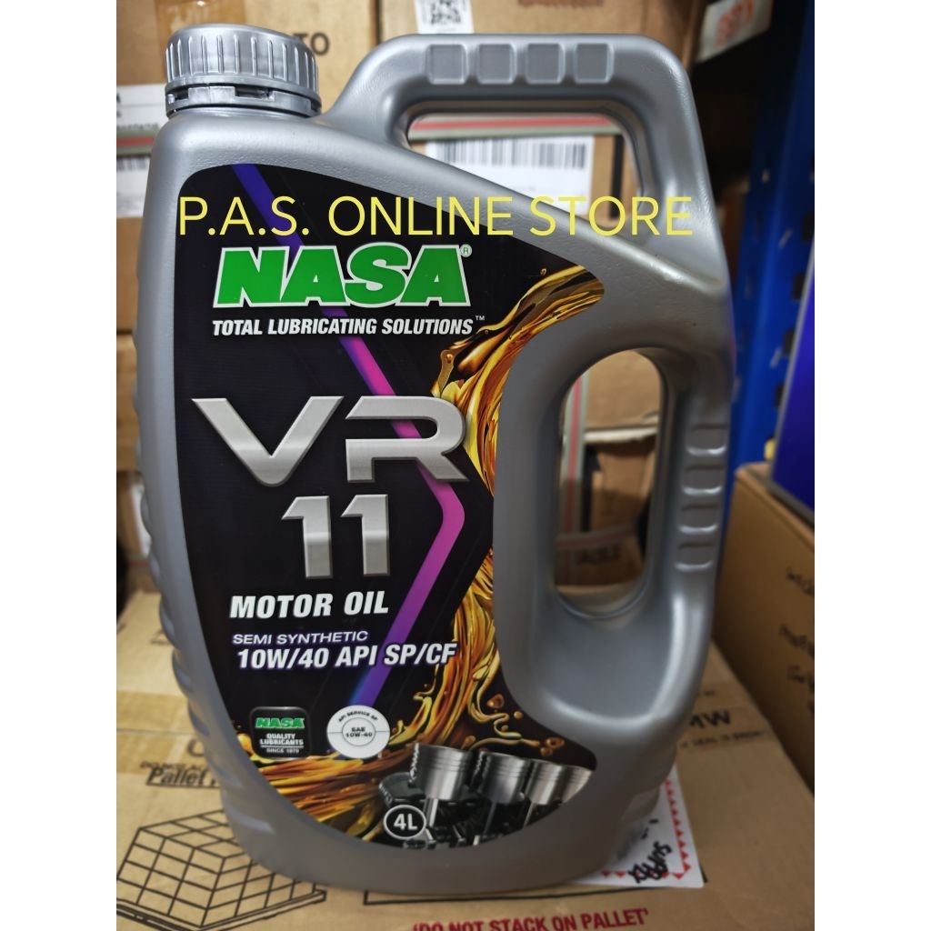 NASA VR11 SEMI SYNTHETIC 10W/40 API SP/CF ENGINE OIL 4L | Shopee Malaysia