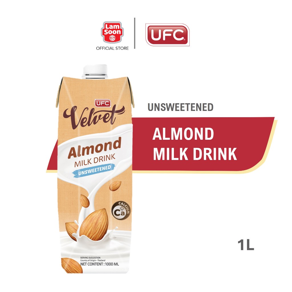 UFC Velvet Almond Unsweetened Milk 1L | Shopee Malaysia