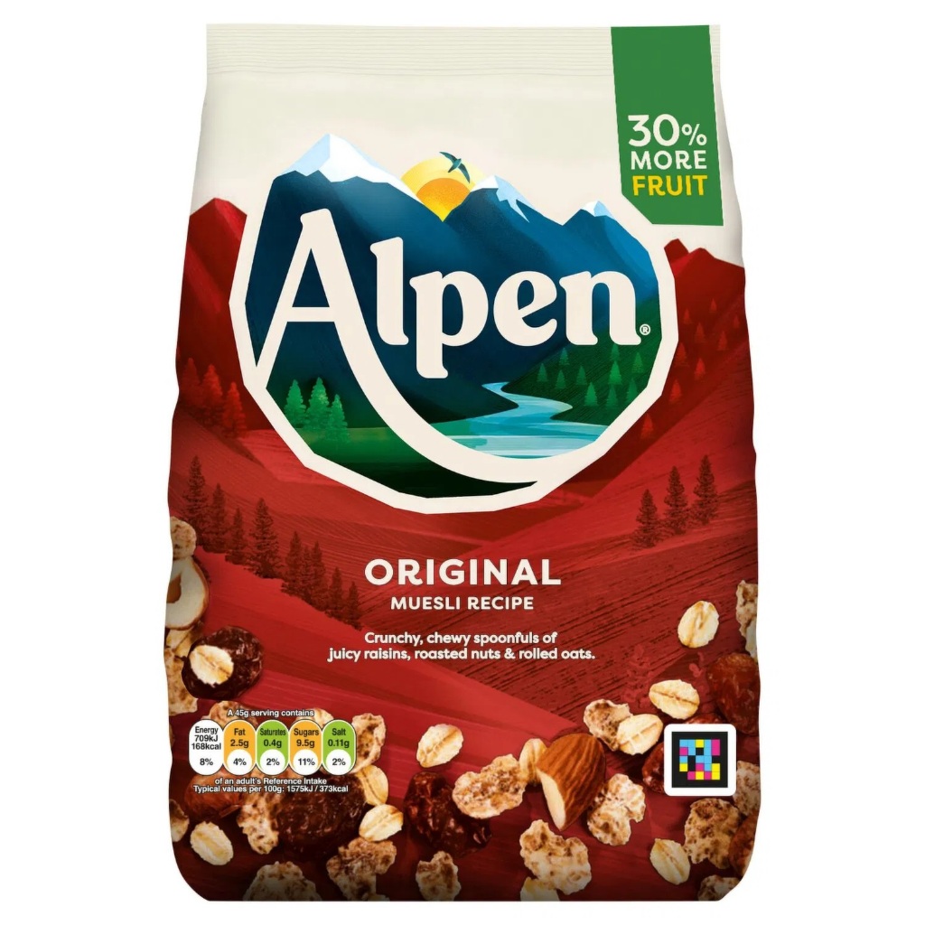 Alpen Original Muesli Juicy Raisins, Roasted Nuts and Rolled Oats Soft ...