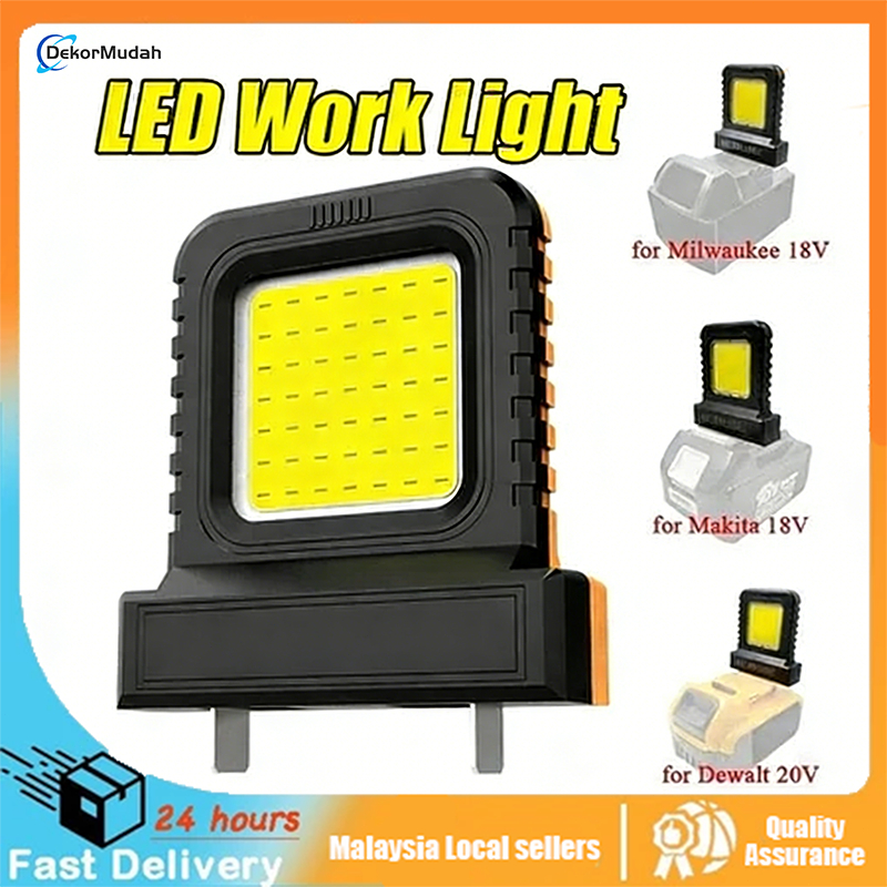 【COD】Cordless 20V LED Work Light for Various Batteries & Tools ...