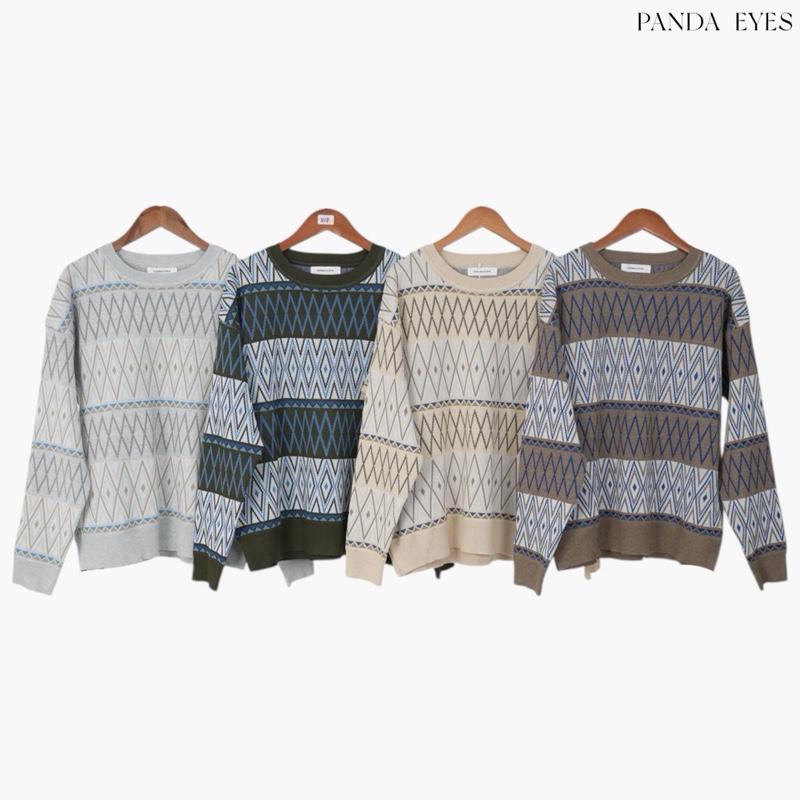 PANDAEYES HARIYA CORAK KNITWEAR BLOUSE (CLO-CNMK97059BL) | Shopee Malaysia