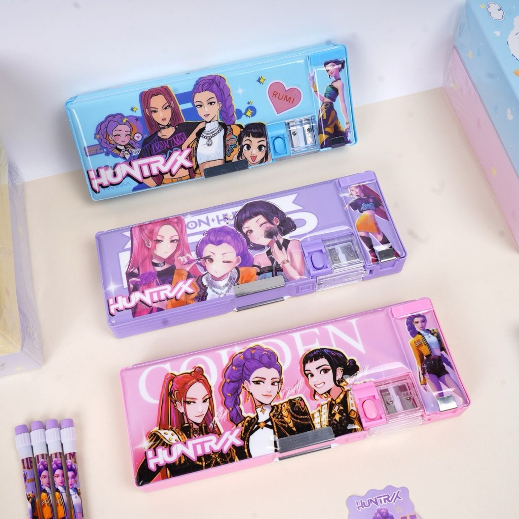KPOP Demon Hunter Huntrix Girl Multifunction Pencil Case High-Aesthetic ...