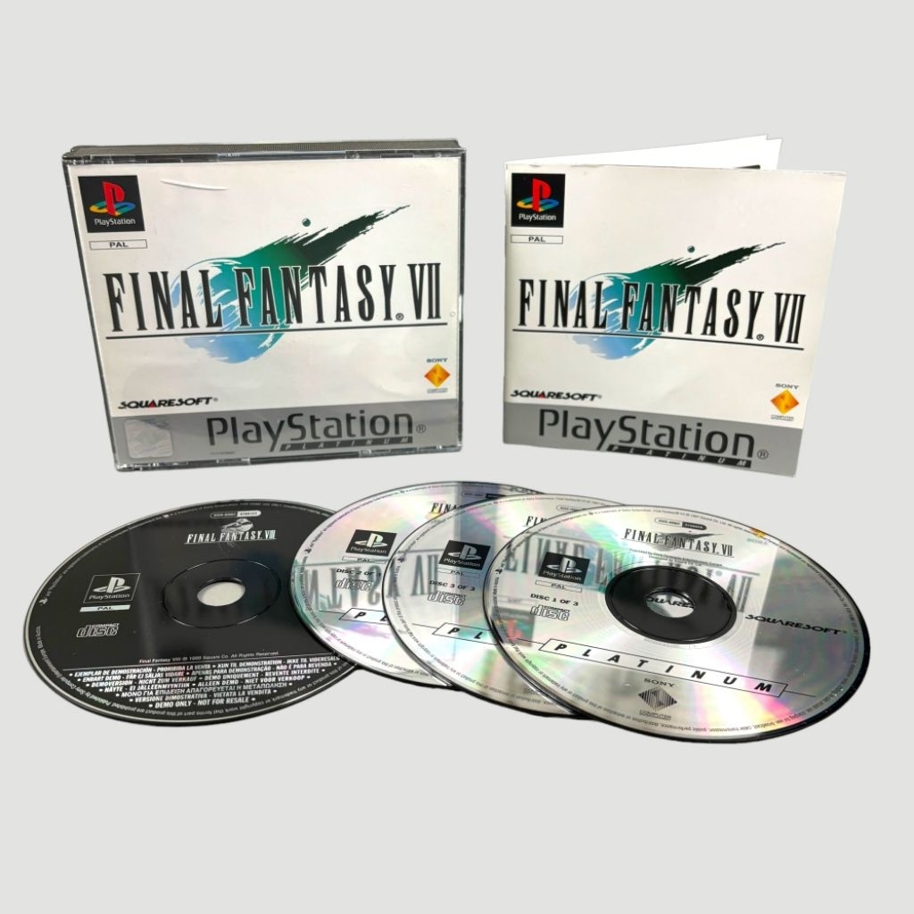 2000 Platinum Edition PS1 Original Physical Disc Final Fantasy 7 [Pre ...