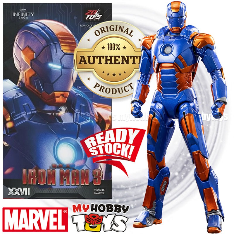 ZD Toys Marvel Avengers Superheroes Action Figures - Iron Man 3 MK27 ...