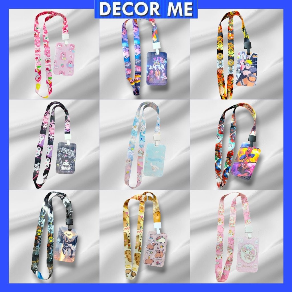 [READY STOCK] CARTOON ANIME KPOP DEMON HUNTERS CARD HOLDER LANYARD ...
