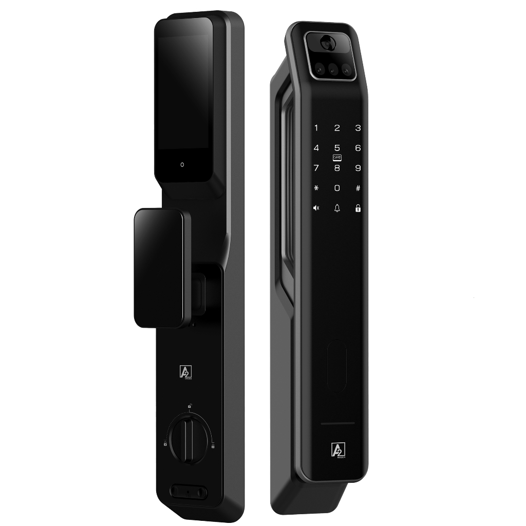 A2 X20 GEMINI SMART DIGITAL DOOR LOCK MATTE BLACK(PIN,FINGERPRINTS,FACE ...