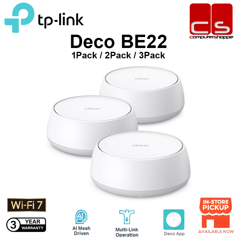 TP-Link Deco BE22 BE3600 Whole Home Mesh WiFi 7 System | Shopee Malaysia