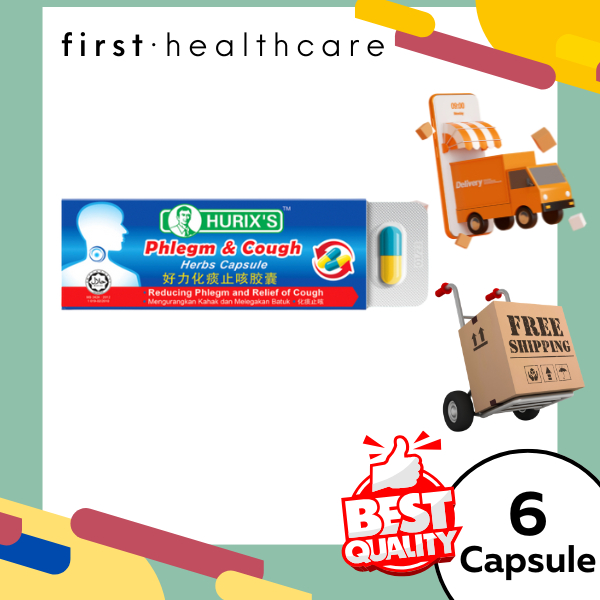 [READY STOCK!] Hurix's Phlegm & Cough Herbs Capsule For Reducing Phlegm ...