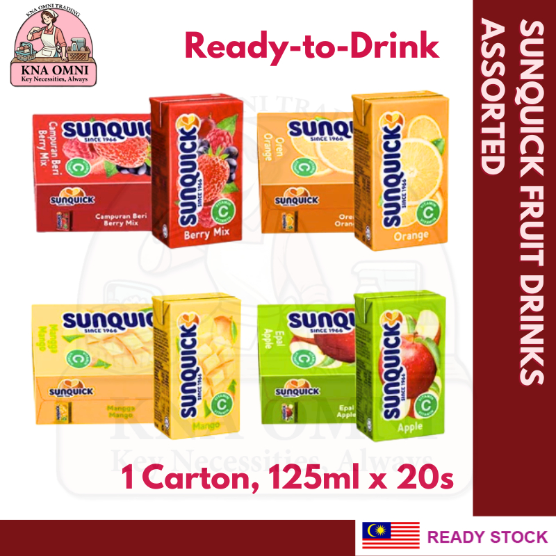 Sunquick Fruit Drinks ready-to-drink Mixed Berries/Mango/Apple/Orange 1 ...