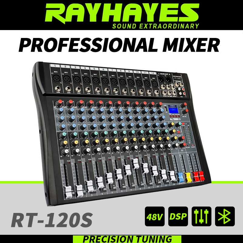 RAYHAYES RT-80S 8/10/14 Channels Professional Audio Mixer USB Port ...