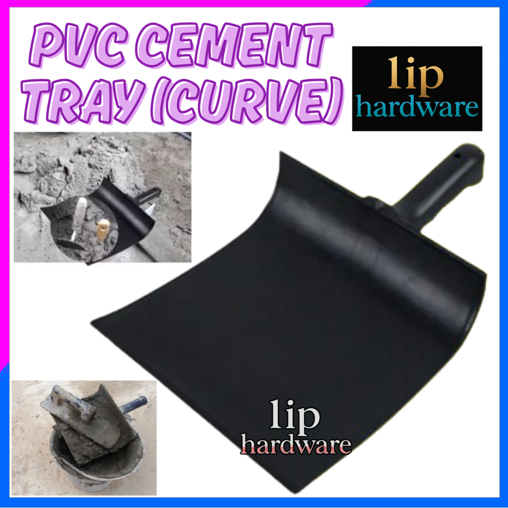 PVC CEMENT TRAY CURVE TRAY CEMENT PLASTIC CEMENT CURVE TRAY | Shopee ...