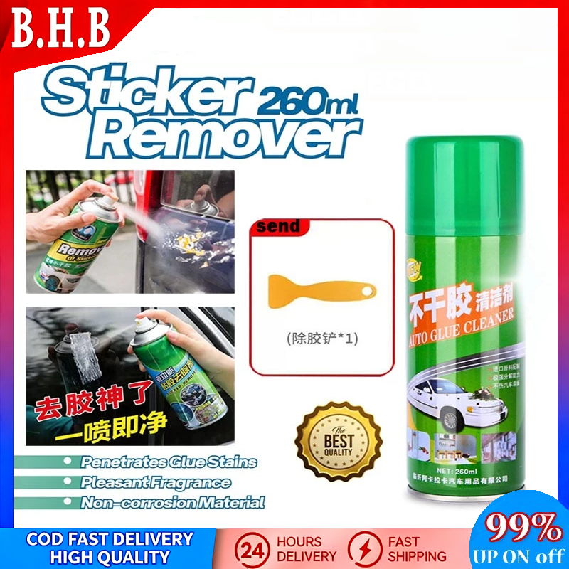 260ml Car Sticker Residue Remover Spray Roadtax Safe Canister Glue ...