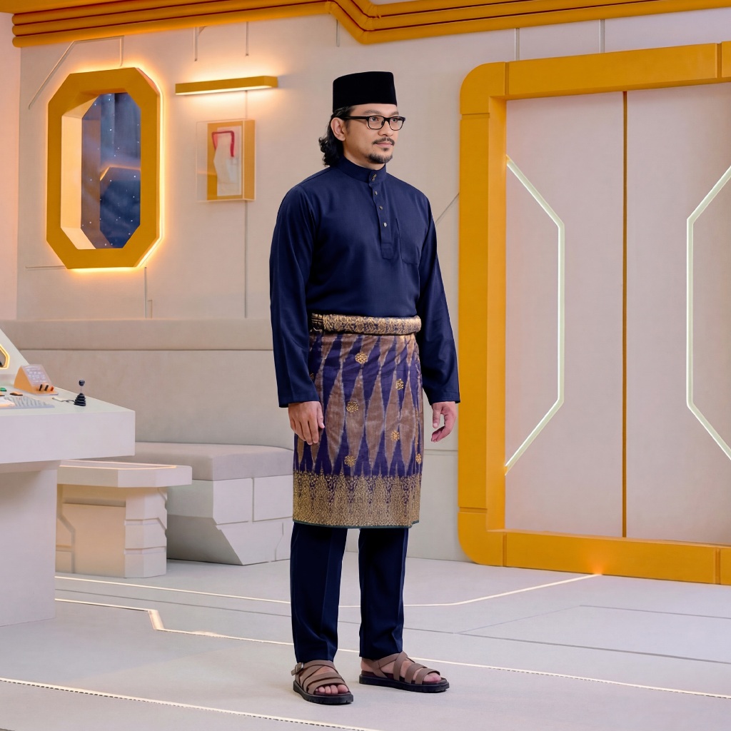 Baju Melayu Tradisional Fit Bulan Bintang 2026 - TEMA BIRU / UNGU (NEW ...