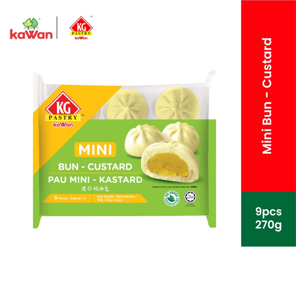 KG PASTRY Mini Custard Bun (Pau) (9 pcs - 270g) | Shopee Malaysia