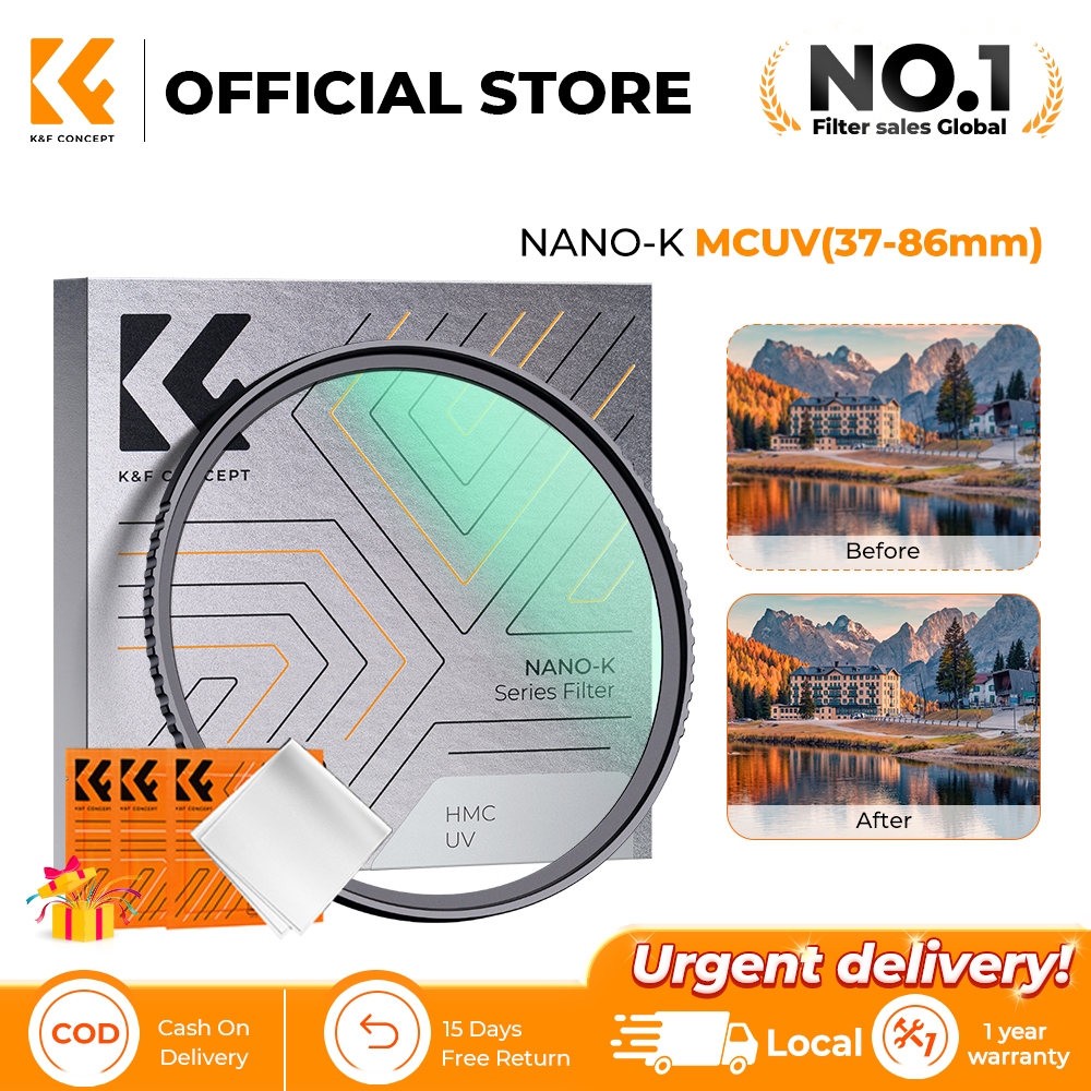 K&F CONCEPT NANO-K MCUV Filter Perlindungan Lensa Penapis UV Tahan Air ...