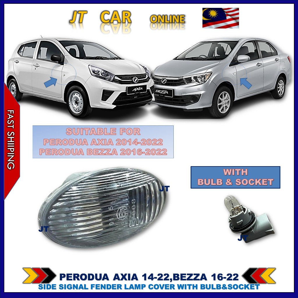 Perodua Axia 2014-2022 / Bezza 2016-2022 Side Signal Fender Lamp ( 1pc ...