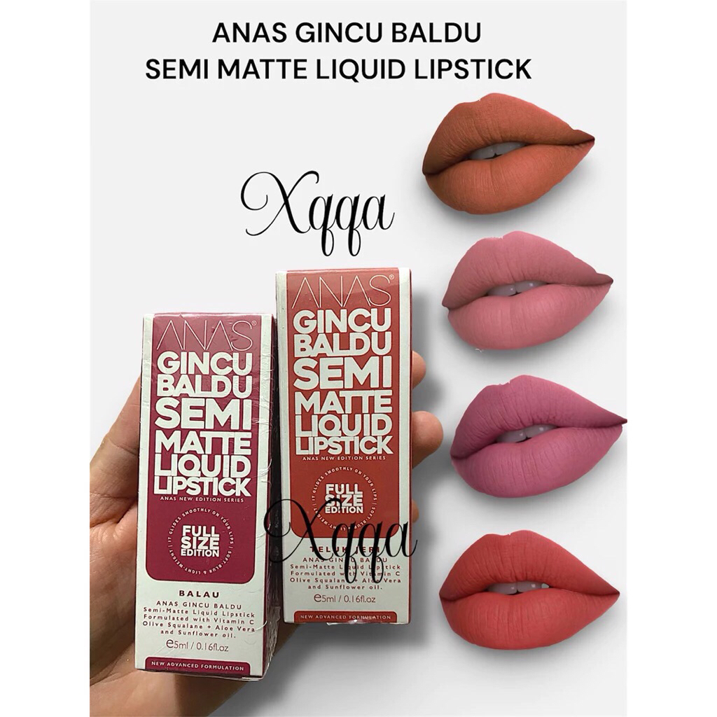 (EXP 2027) ANAS GINCU BALDU SEMI MATTE LIQUID LIPSTICK (full size ...