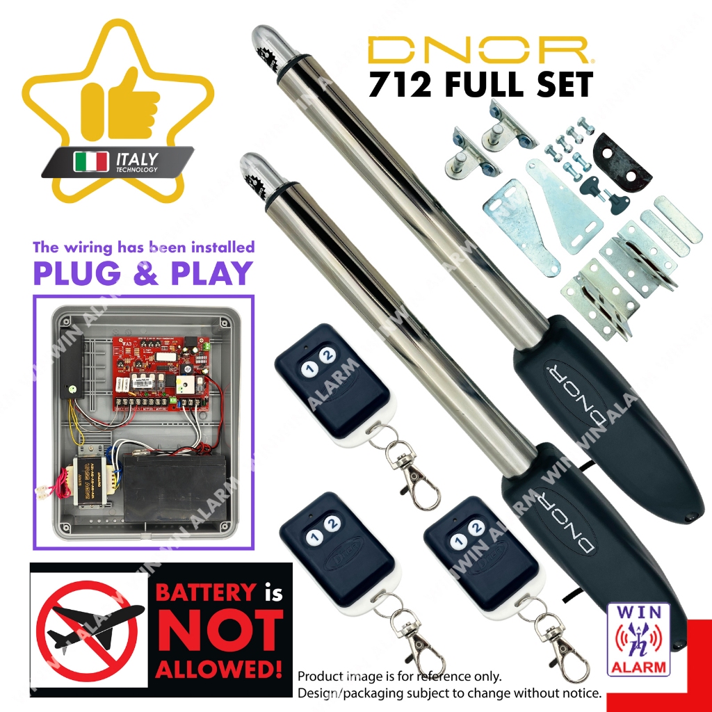 Original remote DNOR 712 Swing folding arm autogate system | Shopee ...