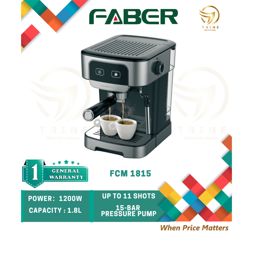 *Grinder Package* FABER 15 BAR ESPRESSO COFFEE MACHINE WITH GRINDER ...