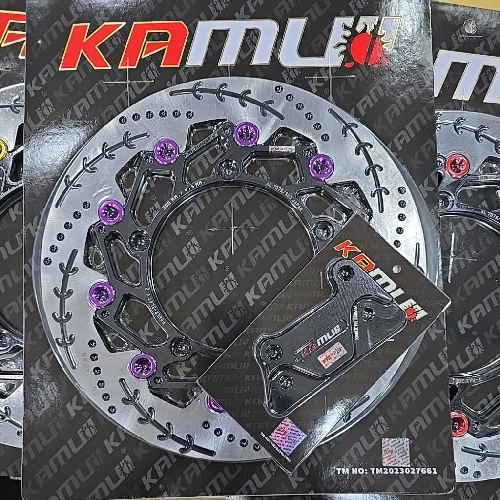 KAMUI Racing Yamaha Xmax 250 V2-5 CNC Floating Disc Tulang Ikan ...