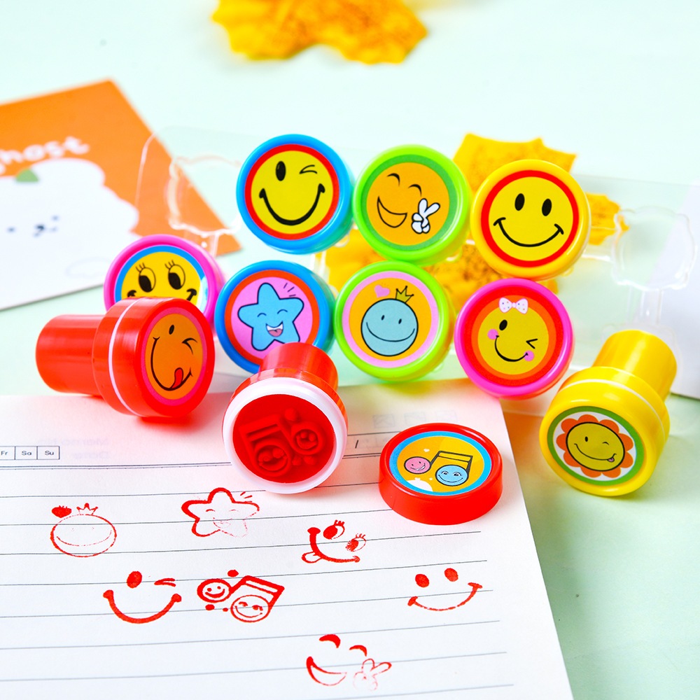 【Ready Stock】10pcs Set Fun Stamp for Student Reward and Encouragement ...