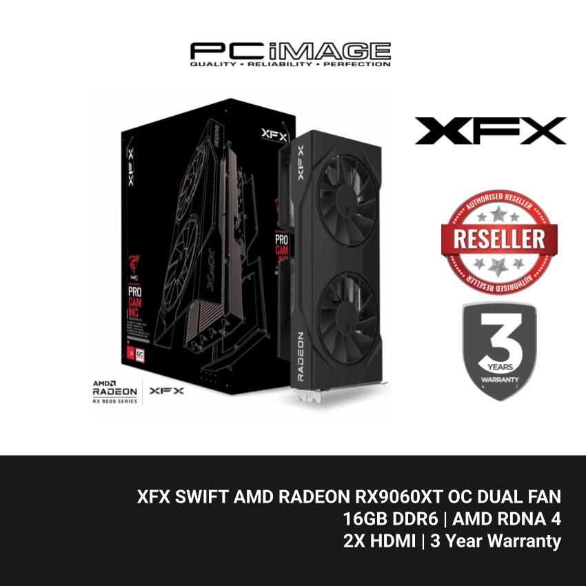 XFX Swift AMD Radeon RX 9060 XT OC Gaming Edition 16GB -(RX-96TSW16BQ ...