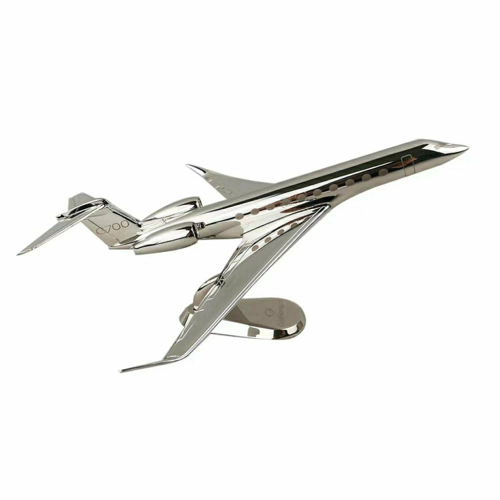 Gulfstream G700 Private Jet Chrome Edition 1/150 Diecast display model ...