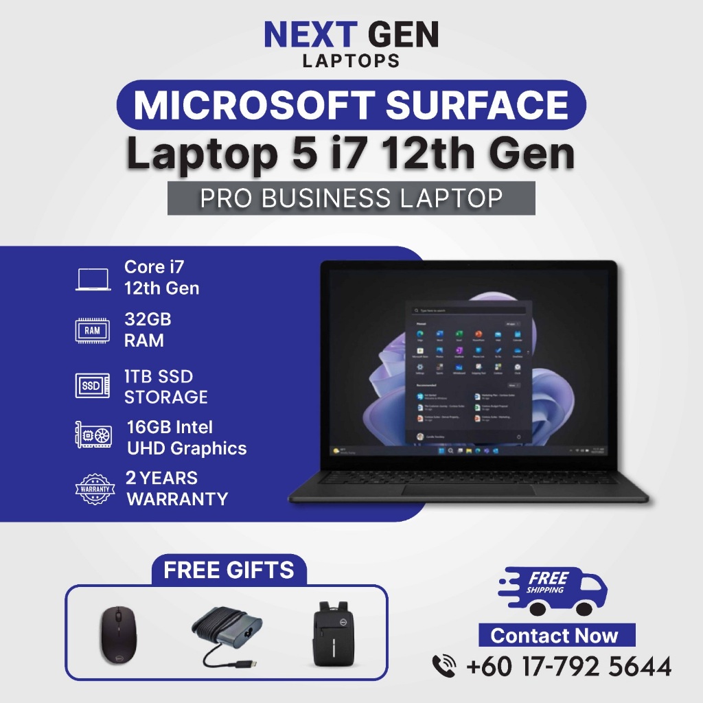 Microsoft Surface Laptop 5 i7 12th Gen | OLED Touch Screen | Ultra ...
