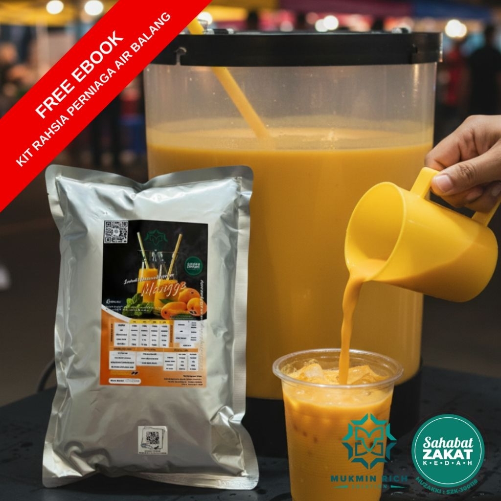 Mukmin Rich Serbuk Minuman Mango Milk 1kg – Powder Drink Mix Halal (AIR ...
