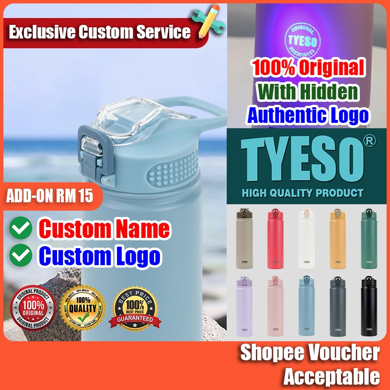 🔥Authorised🔥 TYESO Tumbler 600ml/750ml Termos Botol Air Dengan Straw ...