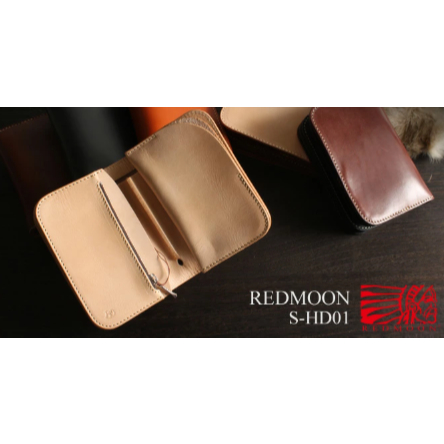 [Red Moon] Short Wallet S-HD01 / Heavy Duty SNT Saddle Leather ...